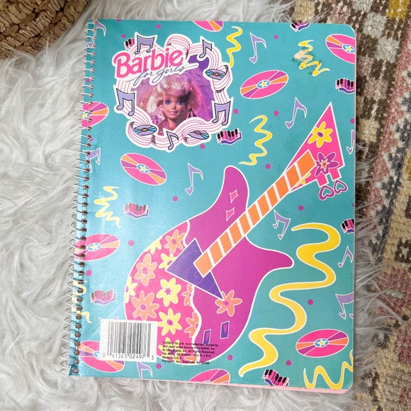 Barbie | Office | Vintage Unused Mattel 8s 90s Barbie Notebook 85 X 1 ...